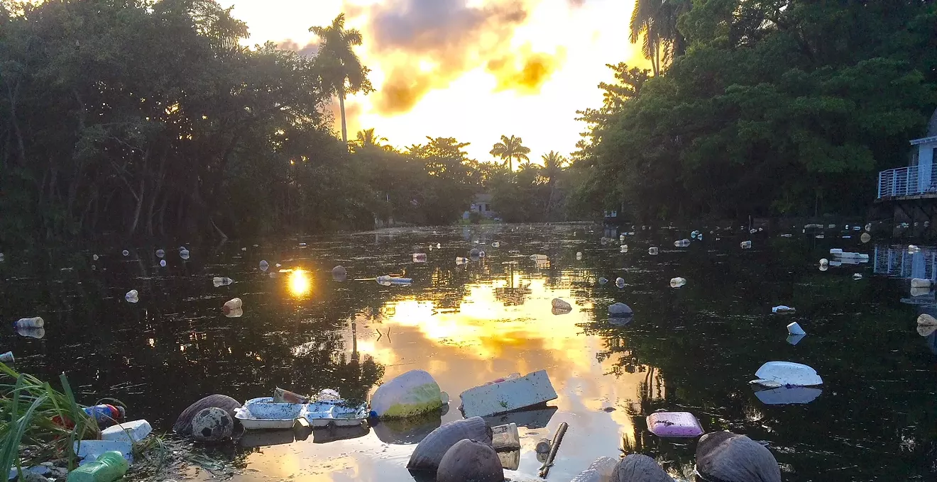 Miami's Little River Clogged With Trash Around El Portal Area | Miami ...