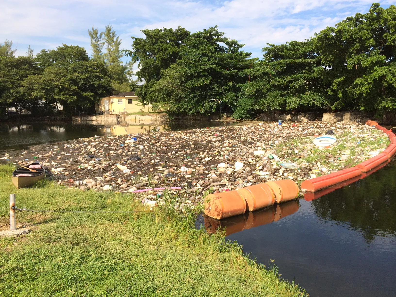 Miami's Little River Clogged With Trash Around El Portal Area | Miami ...
