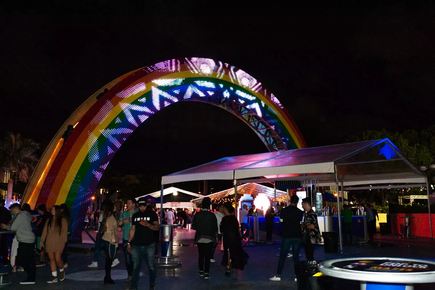 Red Bull x Pac-Man Rainbow Bridge in Wynwood Miami Photos | Miami New Times
