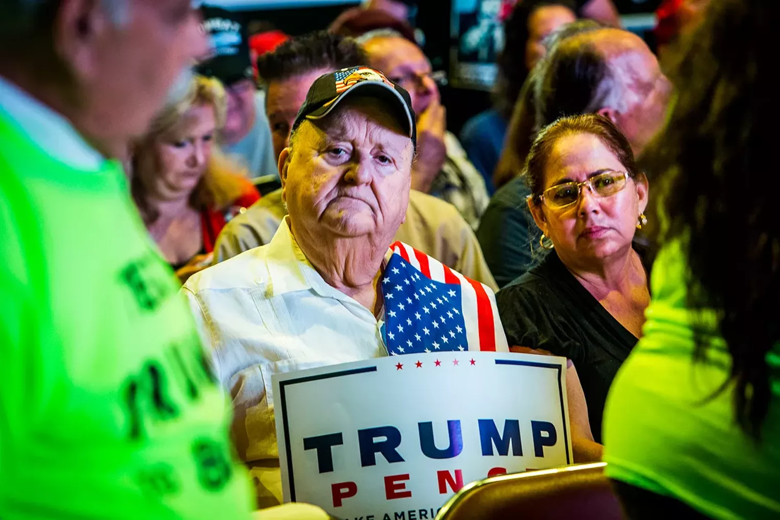 The People of Donald Trump's Campaign Rally in Downtown Miami | Miami ...