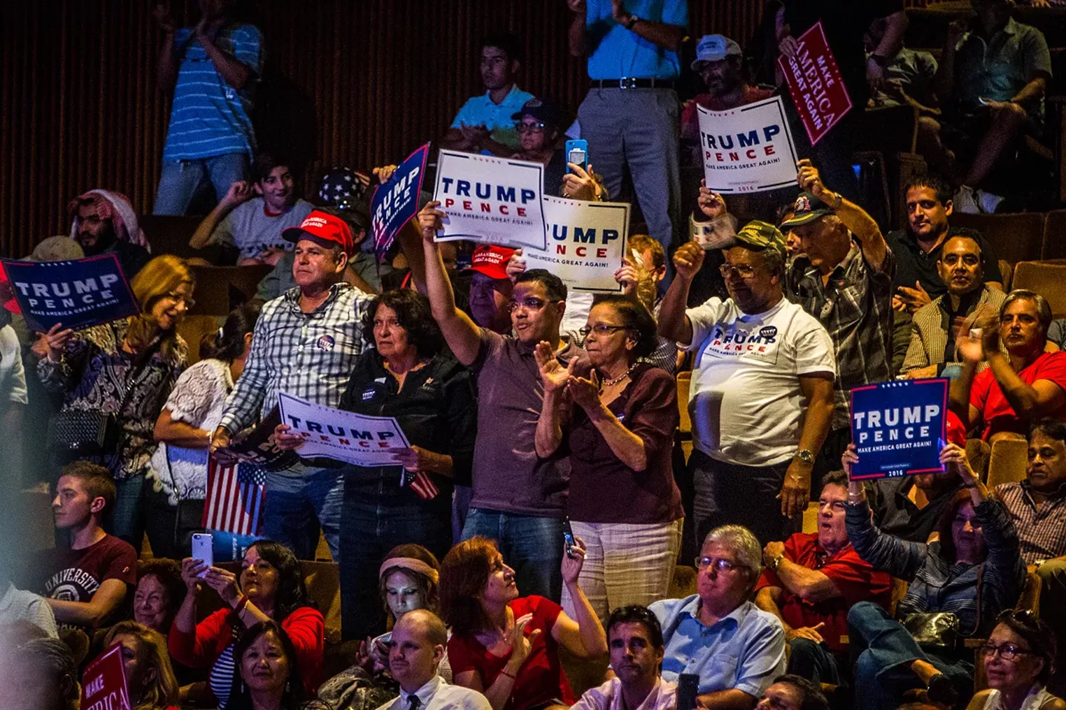 The People of Donald Trump's Campaign Rally in Downtown Miami | Miami ...