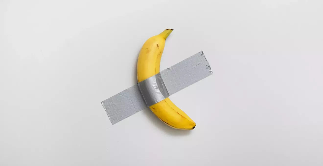 Viral Art Basel Miami Duct Taped Banana Fetches 6 2m At Auction